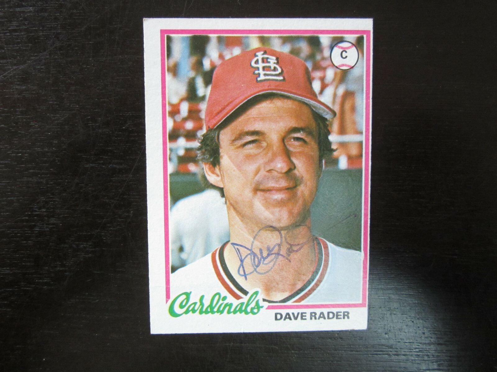 1978 Topps # 563 Dave Rader Autograph Signed Card (M) St Louis ...
