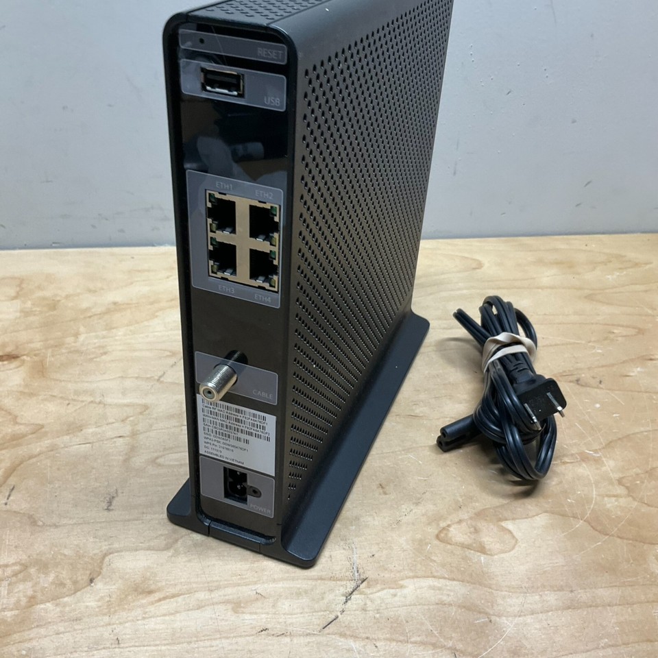 Ubee Cable Modem DDW365 DOCSIS 3.0 8x4 Wireless Router Gateway WiFi 802 ...