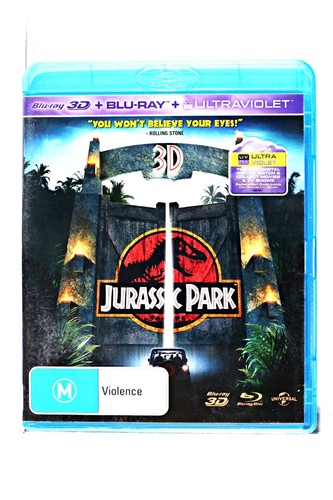 Jurassic Park 3D + Blu-ray + UV : 2 Disc Set Region B Preowned ...