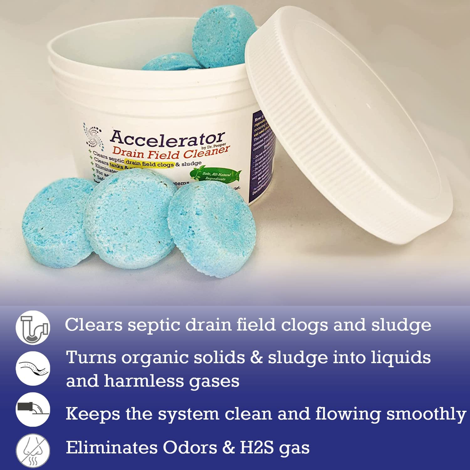Drain Field Cleaner by Dr. Pooper - Clears Septic System Leach & Drain ...