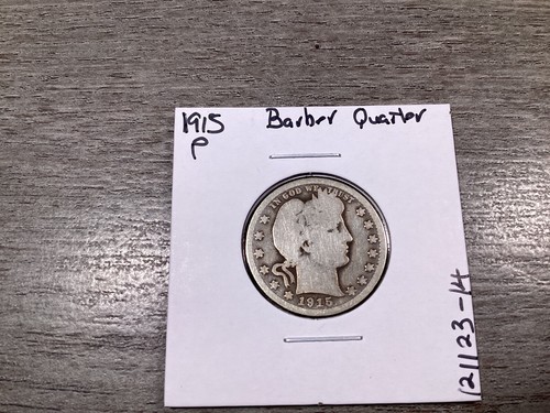 1915-Barber Silver Quarter Fine Condition-121123-14 | eBay