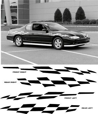2000-05 MONTE CARLO SS NASCAR PACE CAR DECALS CHECKERED FLAGS STICKERS ...
