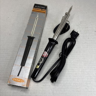 Vintage Pemco Electric Soldering Iron Heavy duty 80W #PN-80 With Box | eBay