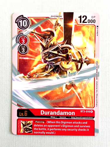 Digimon CCG - Lv.6 Durandamon BT3-016 Rare | eBay