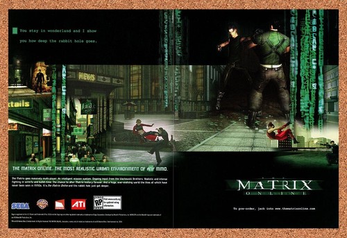 2003 Matrix Online PC Original Advertisement / Retro Promo v3 | eBay