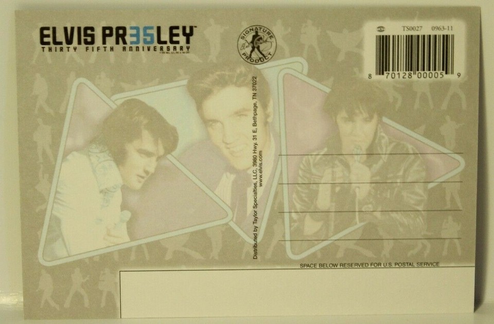 Elvis Presley Postcard Elvis Week 35th Anniversary Memphis Tennessee | eBay