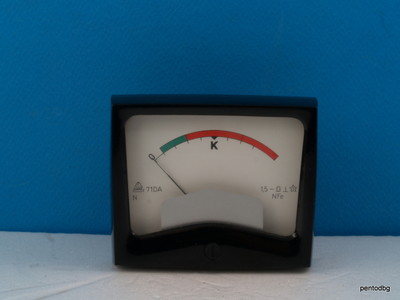 ANALOG PANEL MICRO AMPER METER DC 0-100μA 1.5% 71DA WITH COLOR SCALE ...