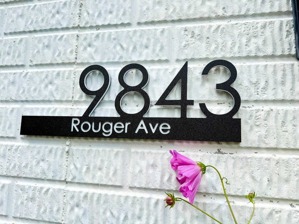 16-34 inch Modern House Address Numbers Sign For Exterior Outside ...