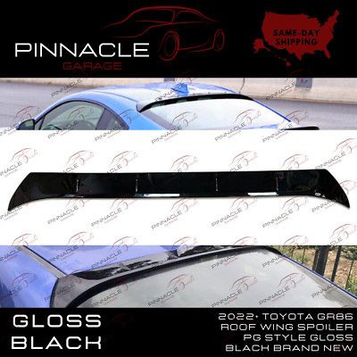 2022+ Toyota GR86 Roof Wing Spoiler PG Style Gloss Black Brand New | eBay