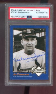 2009 Diamond Signatures Joe Cunningham AUTO SIGNED Autograph Card PSA ...