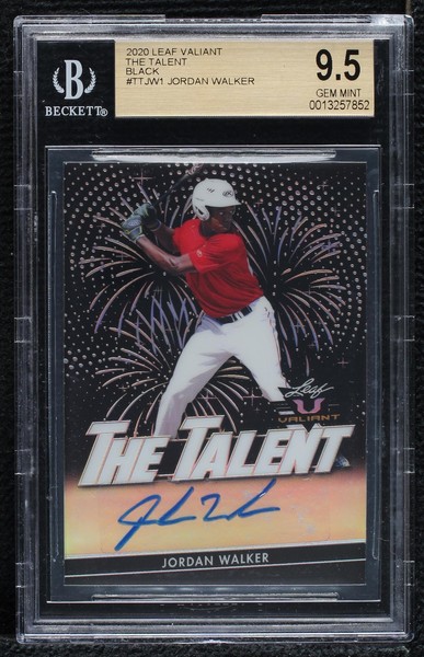 2020 Leaf Valiant - The Talent Black Prismatic #TT-JW1 Jordan Walker /5 ...