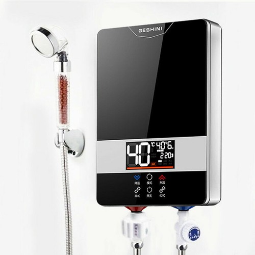 Instant Electric Tankless Hot Water Heater Shower System Sink Tap ...