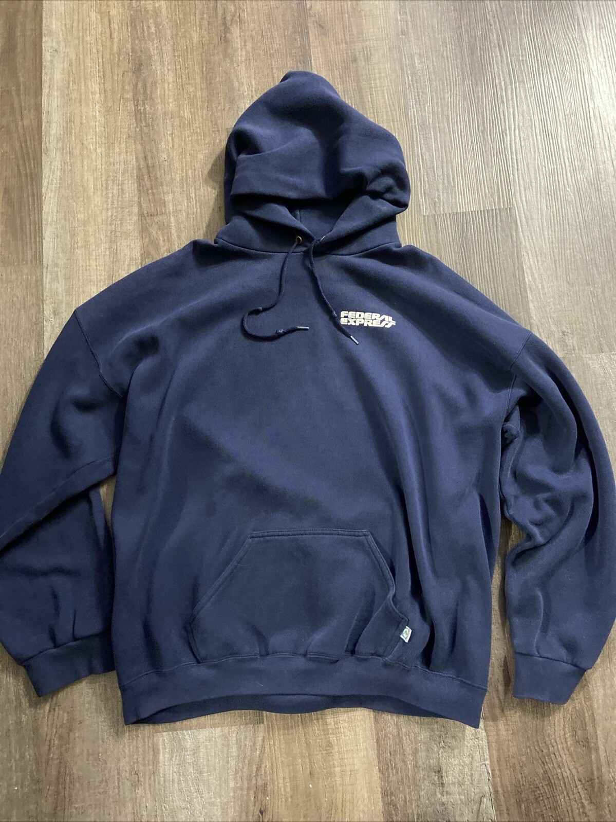 Vintage 80s 2XL Federal Express Fed Ex Navy Blue Pull… - Gem