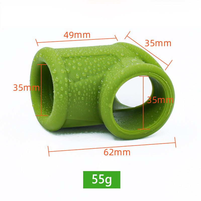 Silicone CBT Ball Stretcher Stretch Scrotum Bondage Thick Cock Ring ...