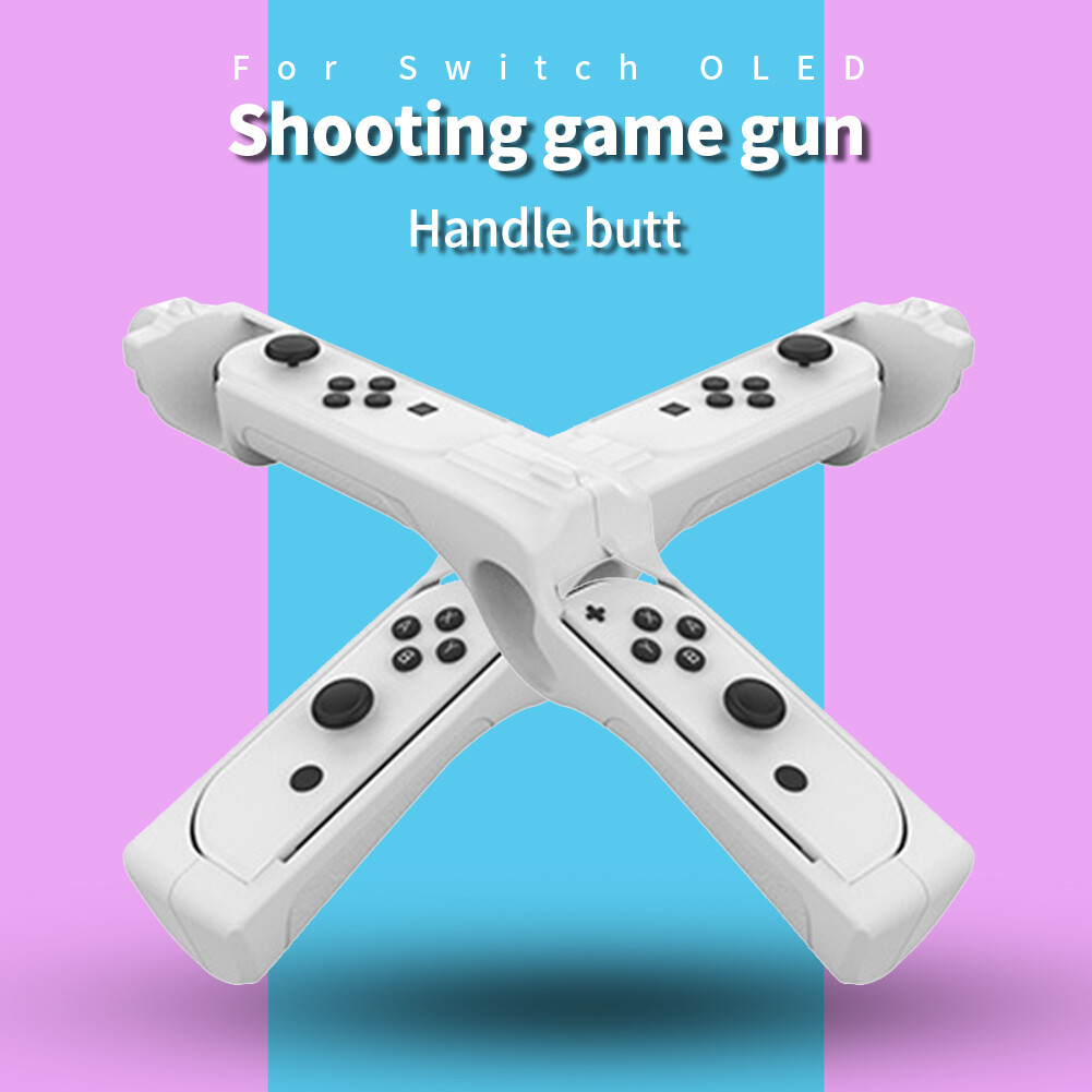 AU Gun Shape Handgrip Sense Joystick for NS/NS OLED Game Controller ...