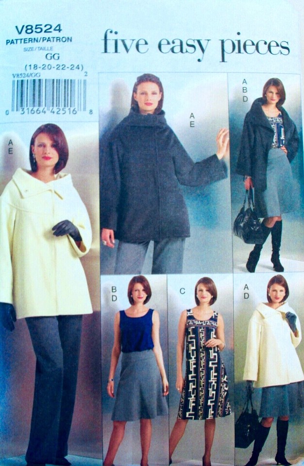 Vogue COAT JACKET CAPE Sew Pattern ~ U PICK! Misses & Plus Sz UC | eBay