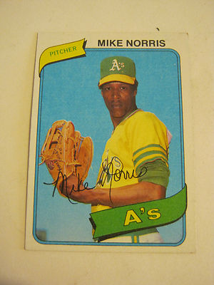 1980 Topps #599 Mike Norris Baseball Card, Good Cond (GS23-13) | eBay
