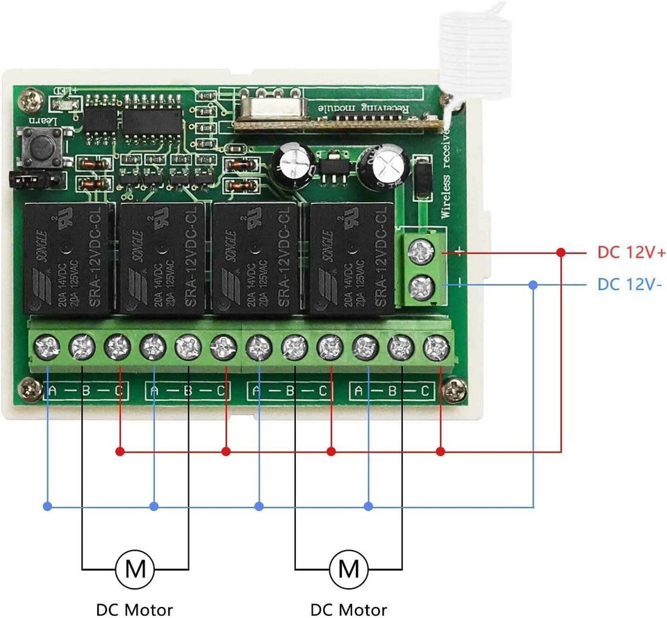 12V Relay Remote Switch Wireless RF Remote Control Switch 4 Channel Relay Modul | eBay