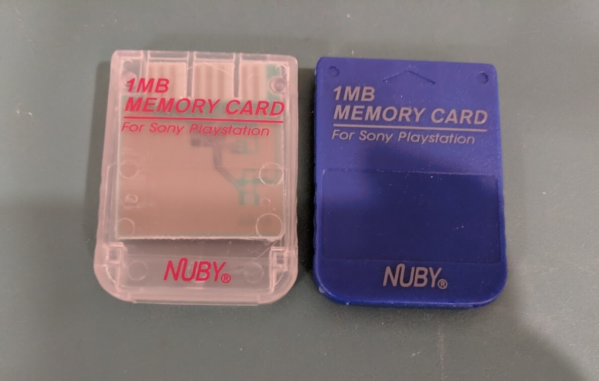 Lot of (2) 1 MB Memory Card for Sony PlayStation | eBay
