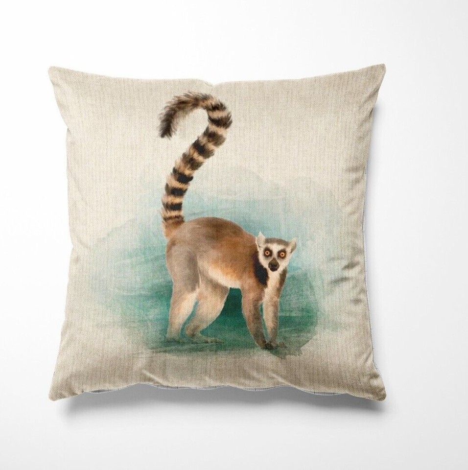Animal Country Creature Linen Look Cotton Rich Fabric Cushion Panels ...