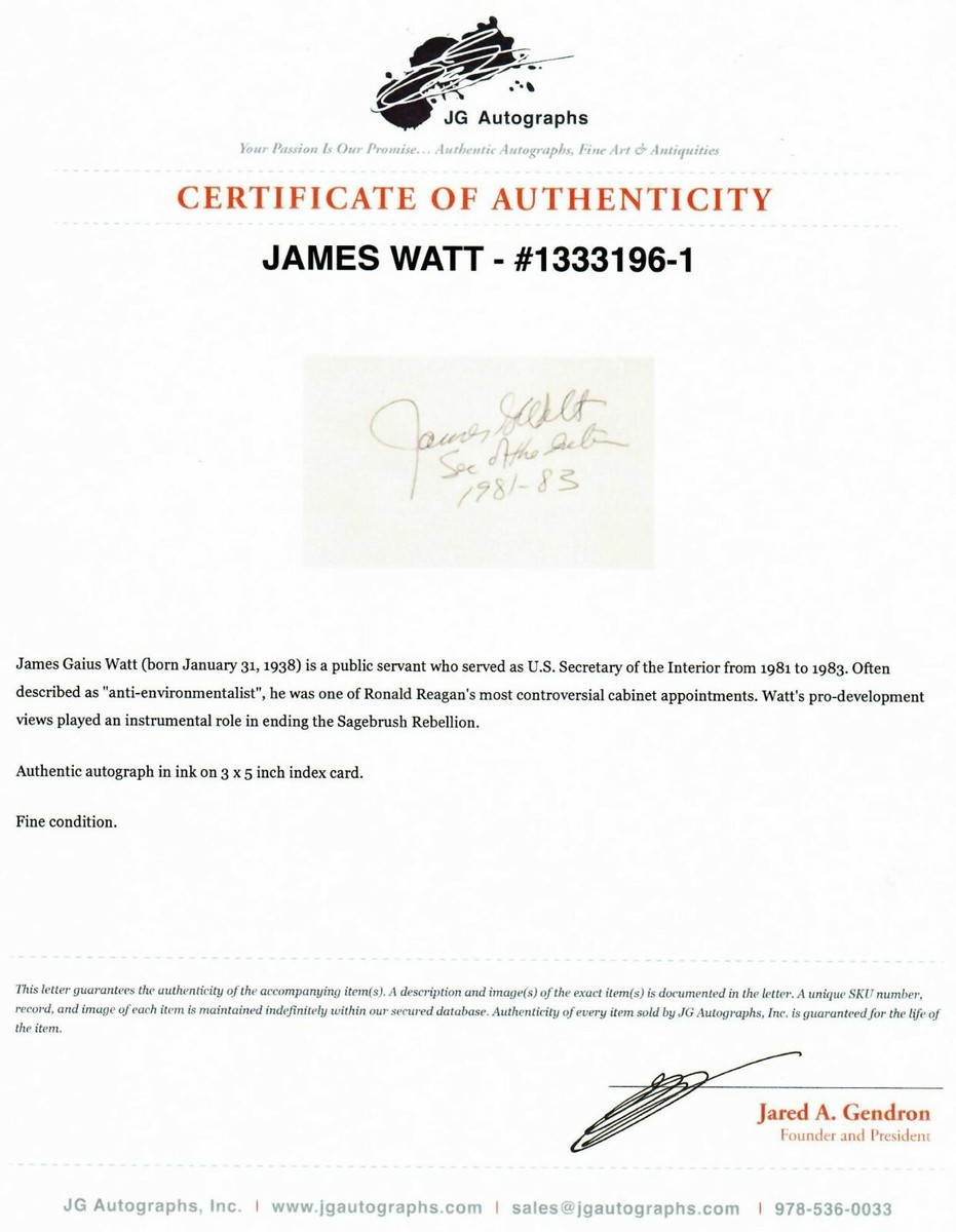 James Gaius Watt George D. Watt Wikipedia
