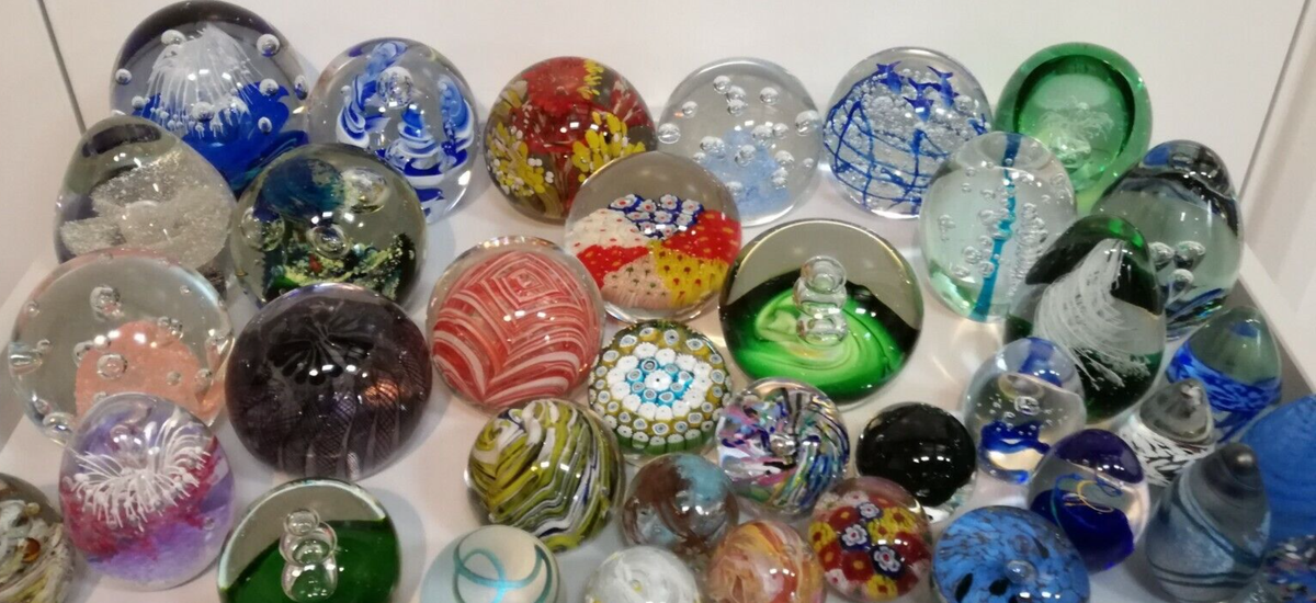 Marbles Paperweights Beads Glass