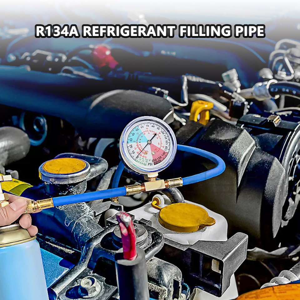 Car AC Aircon R134A Air Con Conditioning Top up Topup Refill Regas DIY ...