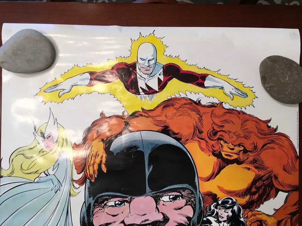 Original John Byrne Alpha Flight Poster X Men Marvel Comics 1984 | eBay