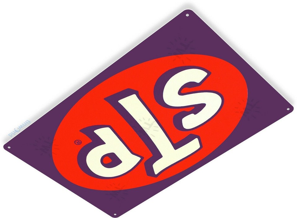 STP Motor Oil Logo Gas Station Garage Retro Vintage Wall Art Decor ...