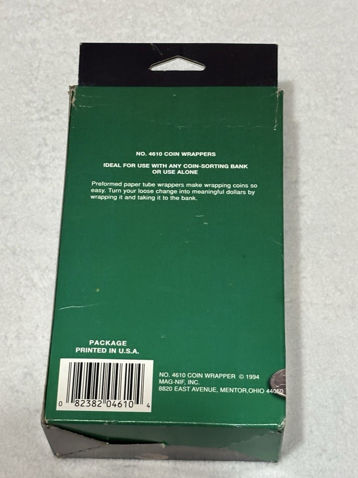 Vintage Preformed Coin Wrappers Assorted 48 Count (1994) || NIB | eBay
