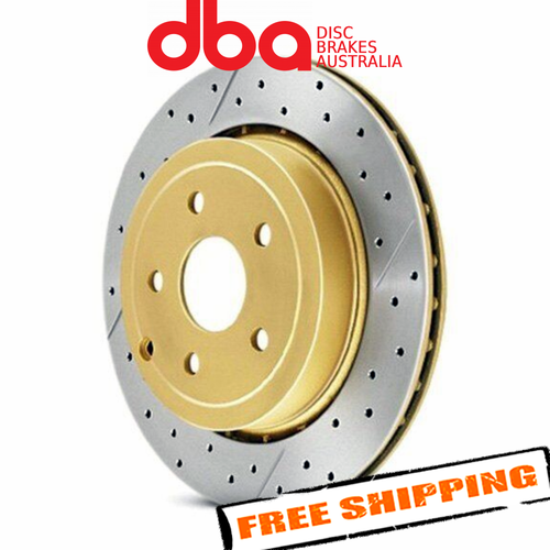 DBA 2650X-10 Street Series X-GOLD Drilled and Slotted 1-Piece Front ...