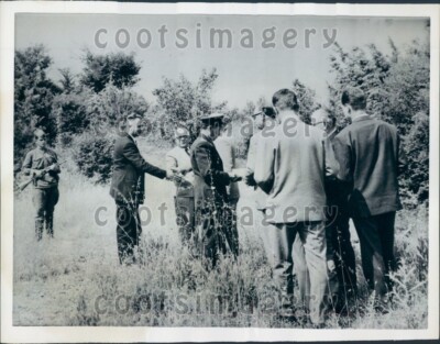 1962 Greek Red Cross Officials at Kakavia Greco Albania Border Press ...