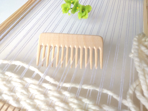 Wooden Weaving Comb Beater, Tapestry Fork for Looms, Woven Beating Tool ...