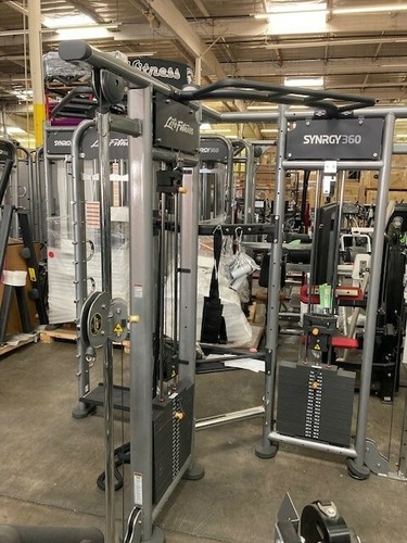 NEW Life Fitness SYNRGY 360 Signtature Dual Adjustable Cable Cross ...