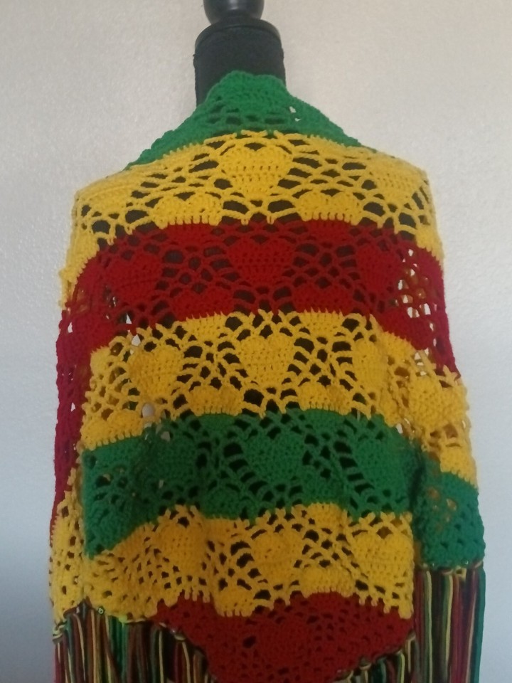 handmade crochet shawl wrap triangle | eBay