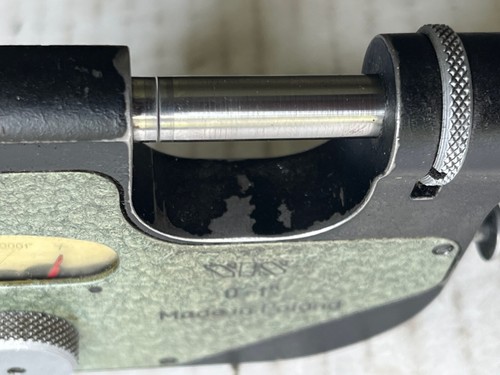 VIS Poland 0-1 inch Indicating Outside Micrometer w/Case (Works! 0.0001 ...