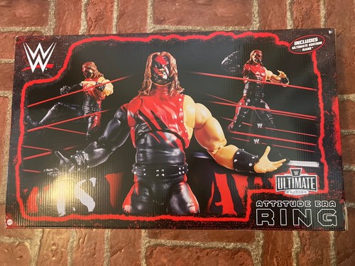 WWE Ultimate Edition Attitude Era RAW IS WAR Ring w/ Kane Action Mattel ...