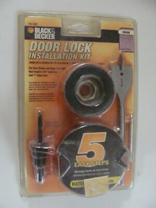 Black & Decker Door Lock Installation Kit for Wood 79-352 NOS NEW 5 ...