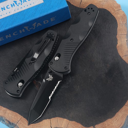 Benchmade 583SBK Barrage Assisted Opening Pocket Knife 3.6" Partially ...