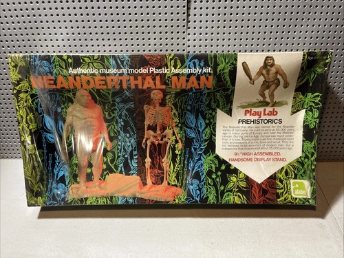 Vintage RARE Play Lab Neanderthal Caveman Model Kit 1976 -Authentic ...