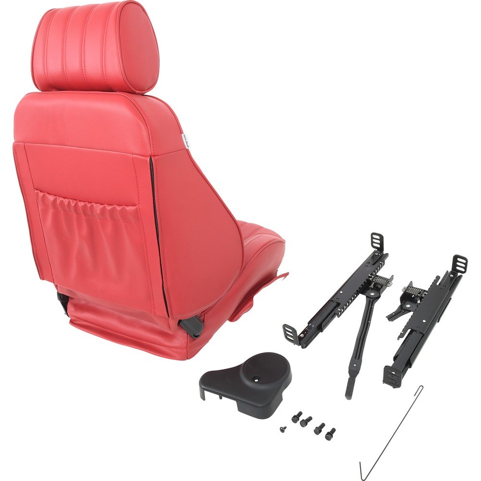 Procar Rally Recliner Bucket Seat With Headrest; Vinyl; Left/Driver ...