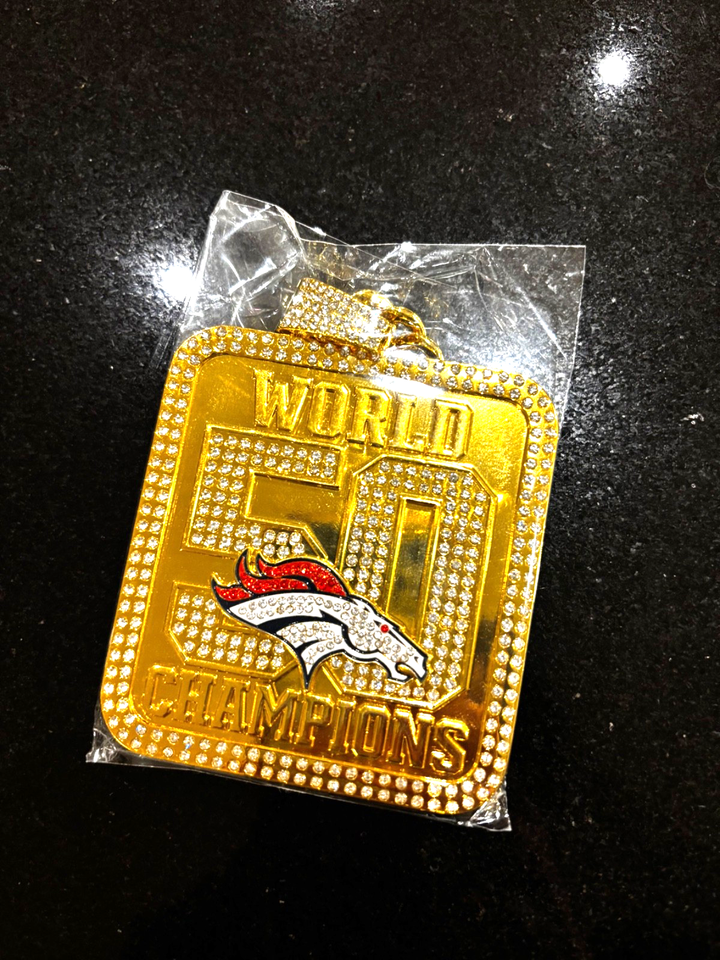 Denver Broncos Super Bowl 50 Replica Gold Chain Empower Field Comeback ...