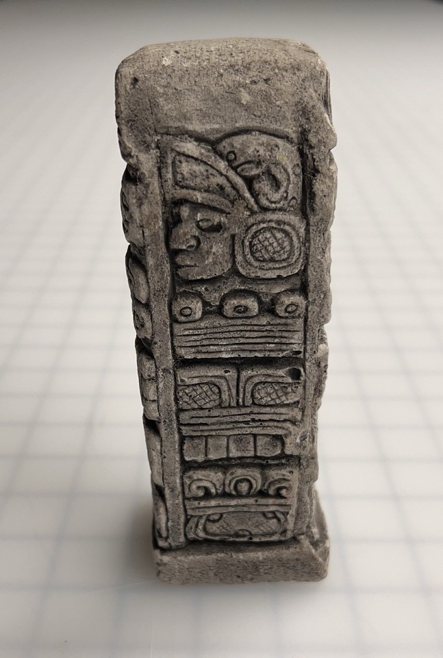 Vintage Aztec Mayan Stone Totem Statue Souvenir (Huitzilopochtli Sun ...
