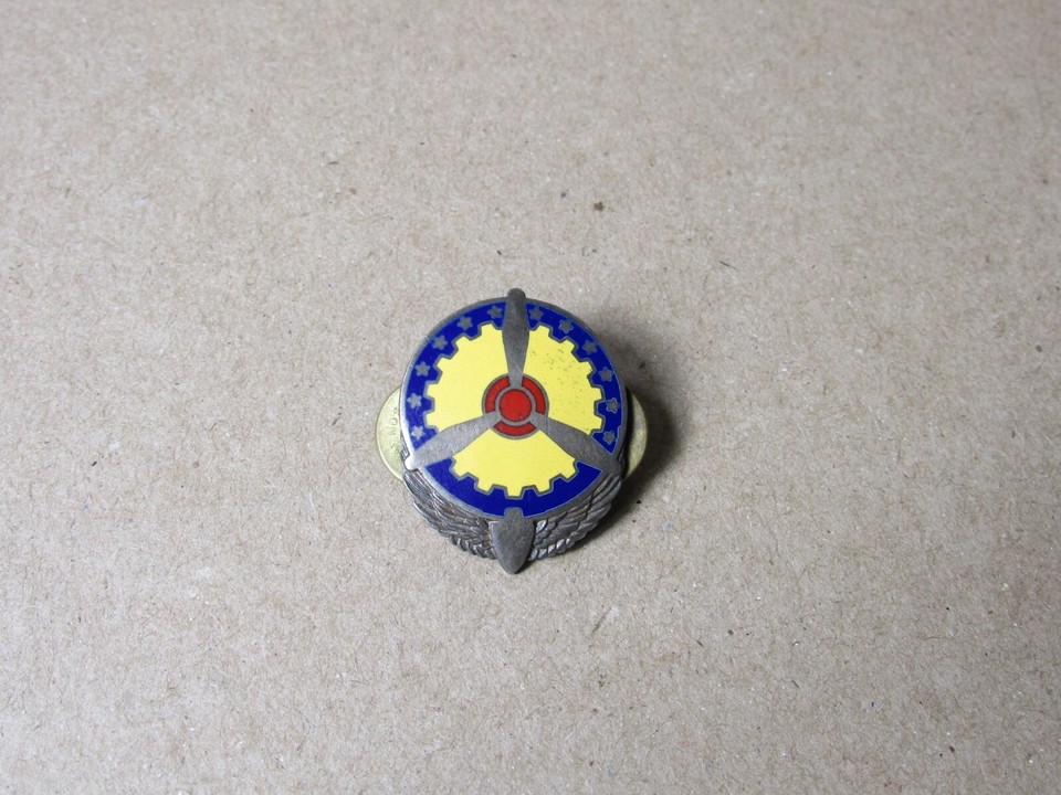 WWII US Army Corps AAC Air Service Command Unit Pin Sterling Silver ...