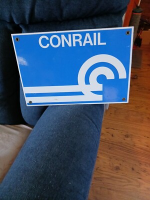Conrail Porcelain Railroad Sign. 8x10 | eBay