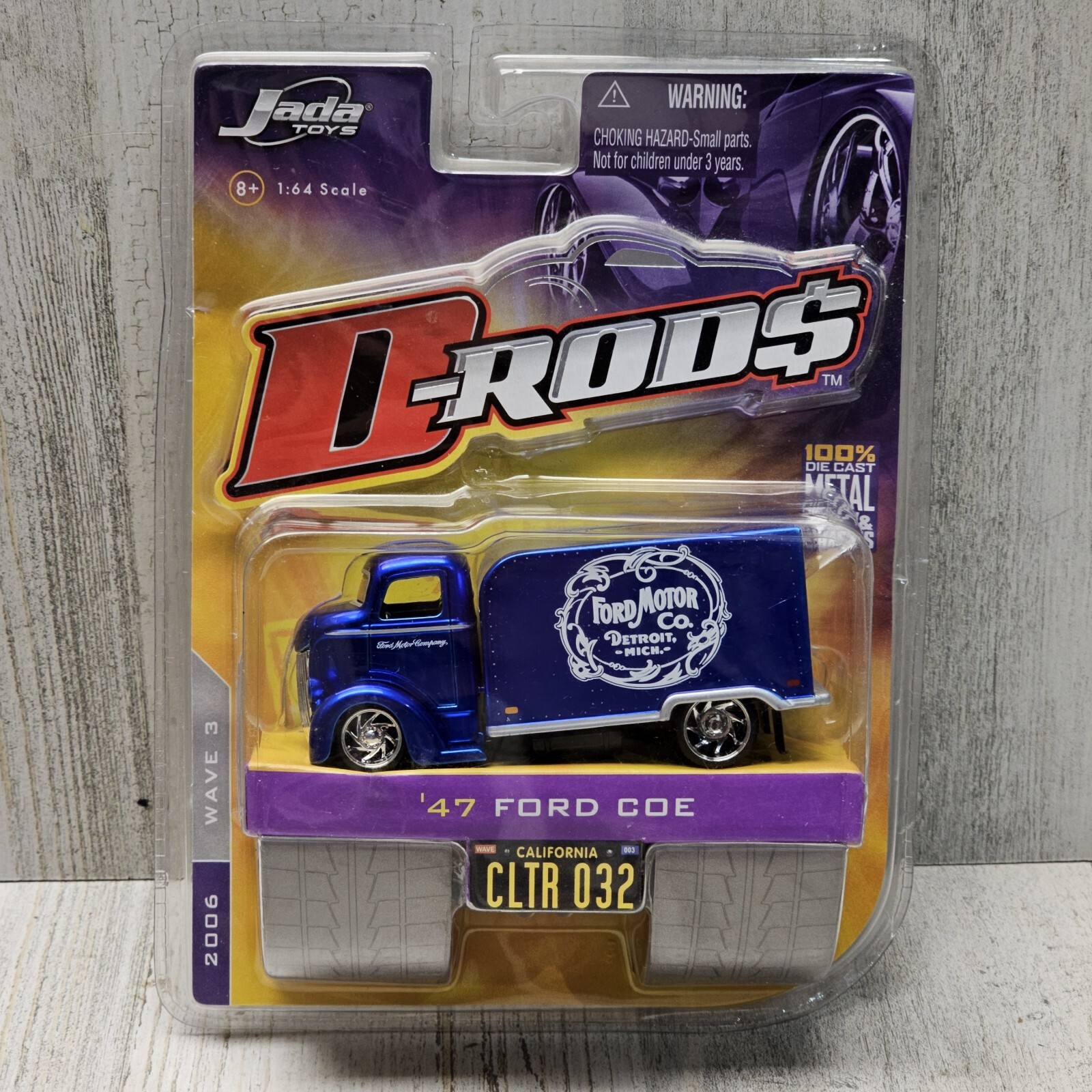 Jada Toys D-Rods 47 1947 Ford COE Ford Motor Co Box Van Blue DieCast ...