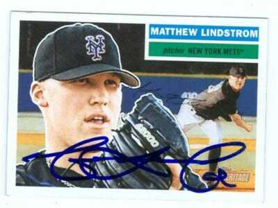 Matthew Lindstrom autographed baseball card 2005 Topps Heritage #378 | eBay