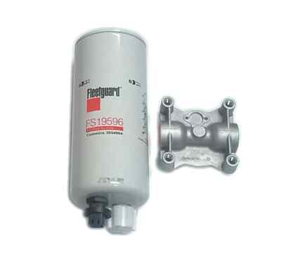 FS19596 Fuel Filter & 142784S Fuel Filter Head Set Fleetguard | eBay