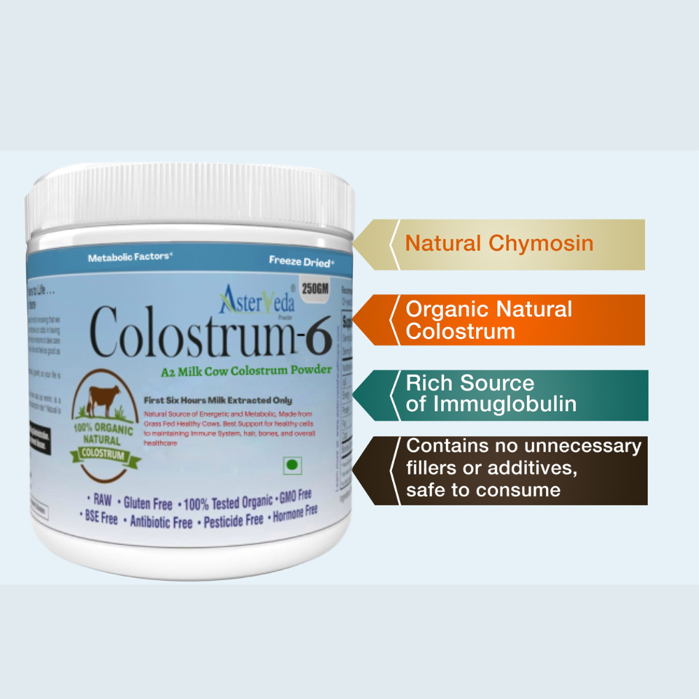 Organic A2 Gir Cow Colostrum Powder - Bovine Milk First Six Hours ...