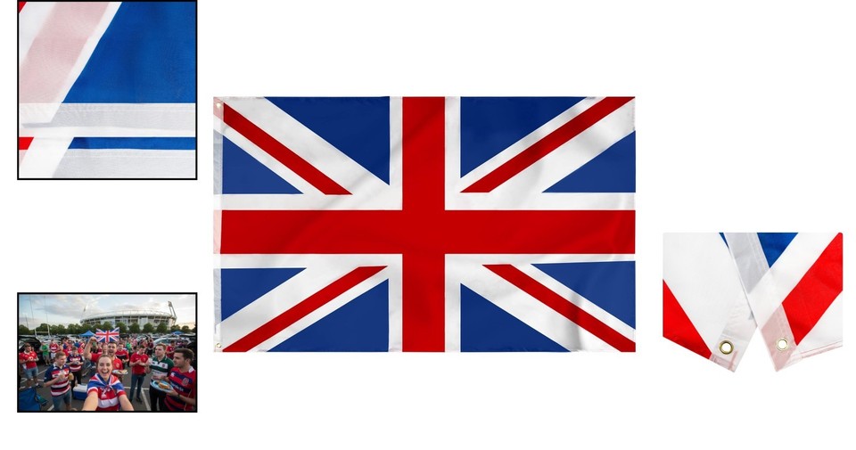 Foldable 3ft x 2ft British Flag - Durable Union Jack for Indoor and ...